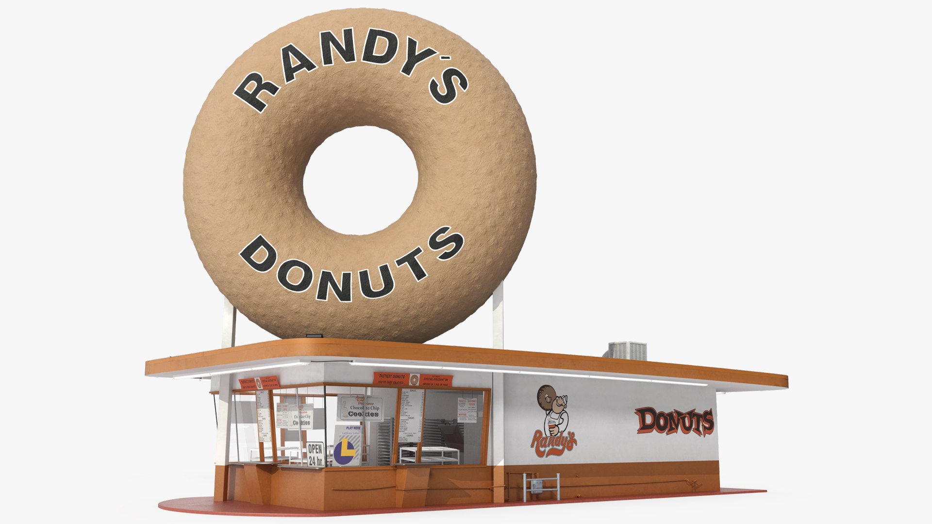 3D Model Randys Donuts Iconic Bakery Building - TurboSquid 2505109