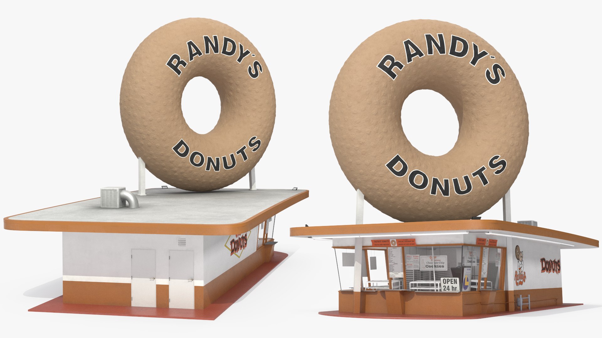 3D Model Randys Donuts Iconic Bakery Building - TurboSquid 2505109