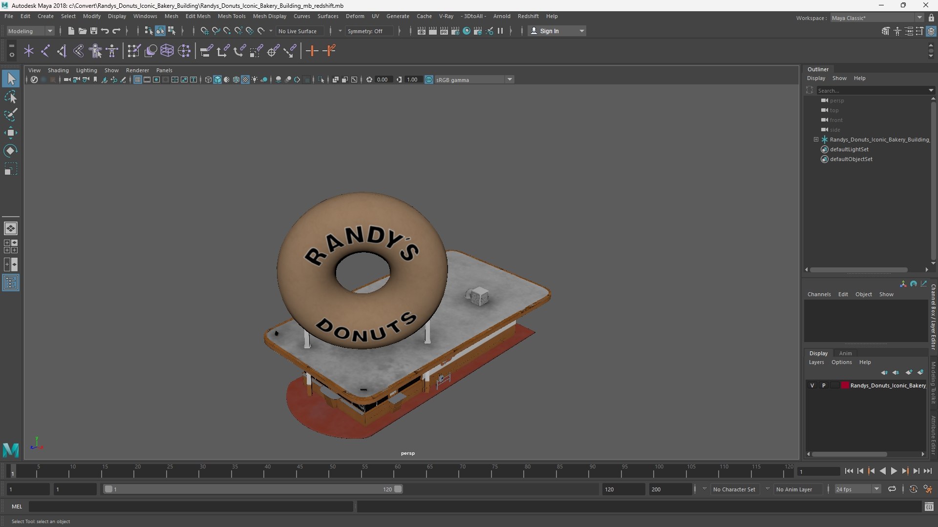 3D Model Randys Donuts Iconic Bakery Building - TurboSquid 2505109
