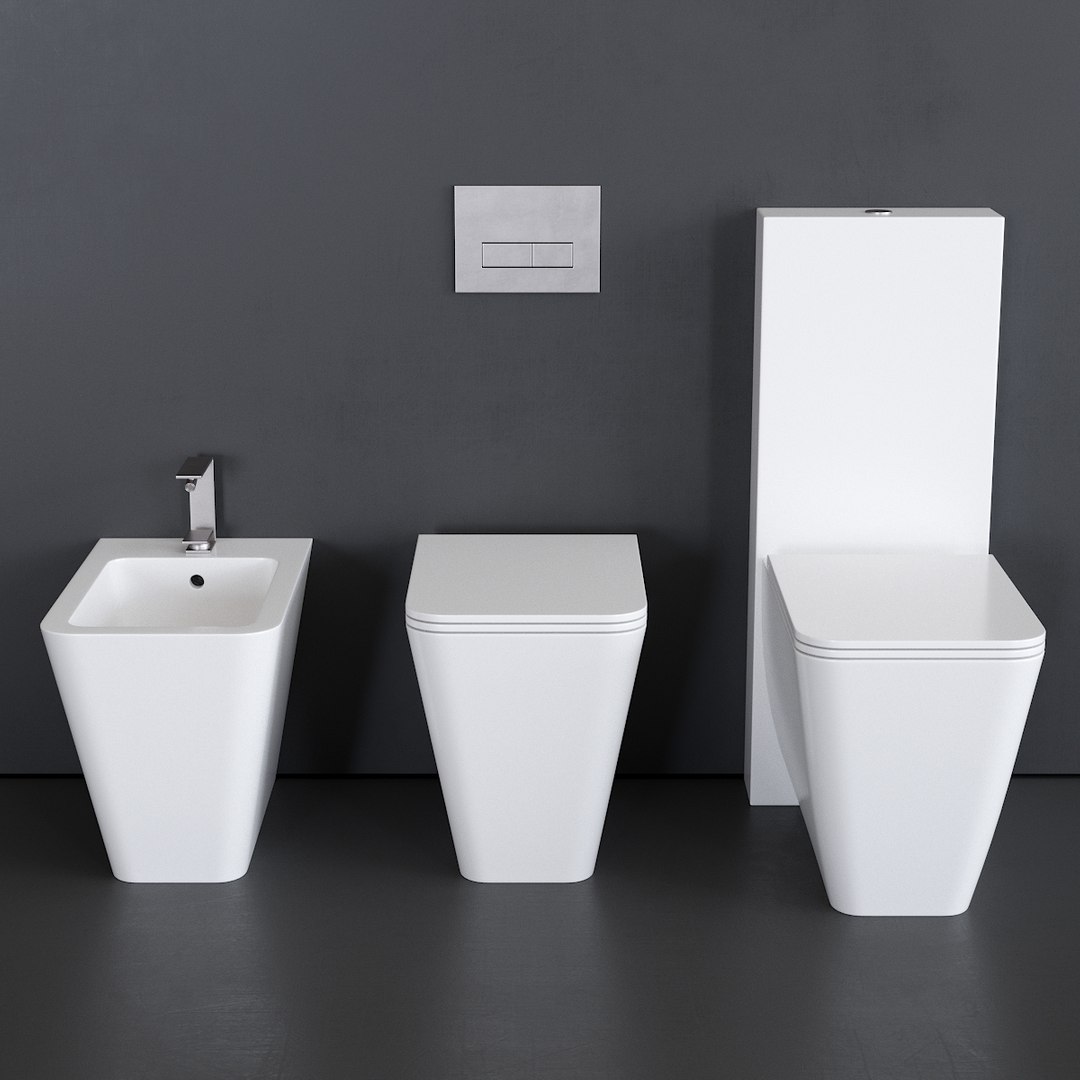 Hide Toilet Bidet 3D Model - TurboSquid 1497819