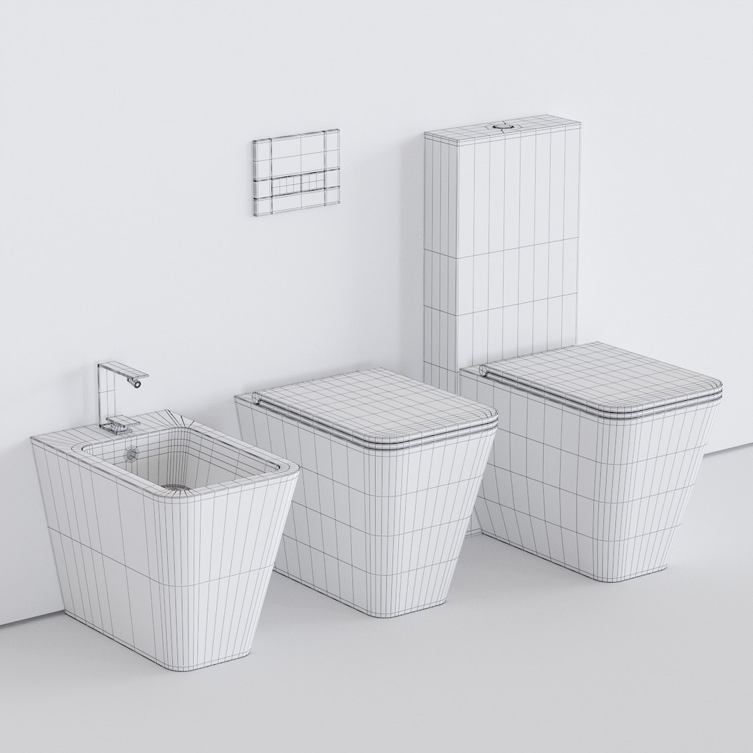 Hide Toilet Bidet 3D Model - TurboSquid 1497819