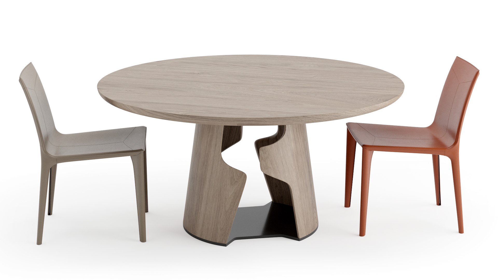 modelo 3d Mesa de comedor Holly Hunt Cava y silla de comedor Adriatic - TurboSquid 2484947