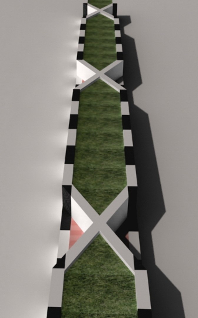 3d Road Diveder Model