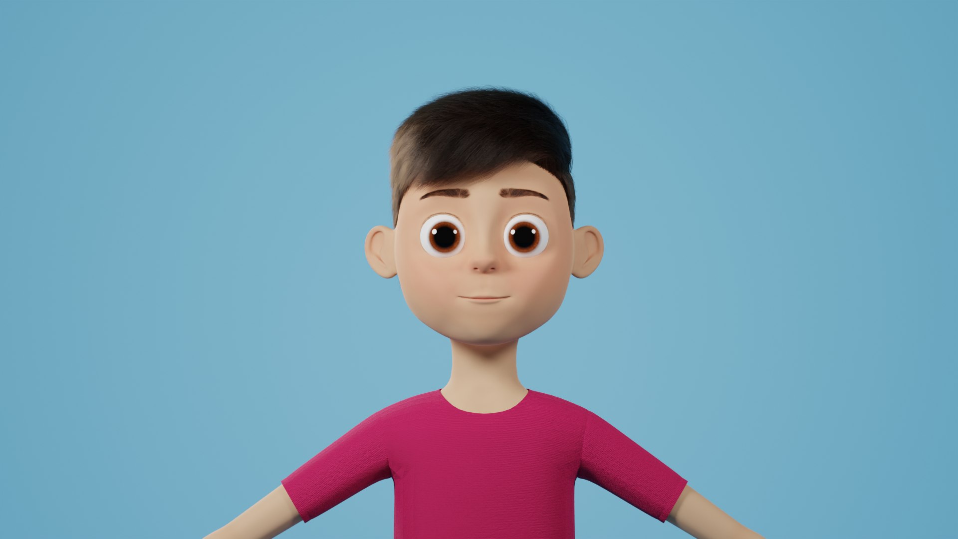 Cartoon character boy model - TurboSquid 2127984