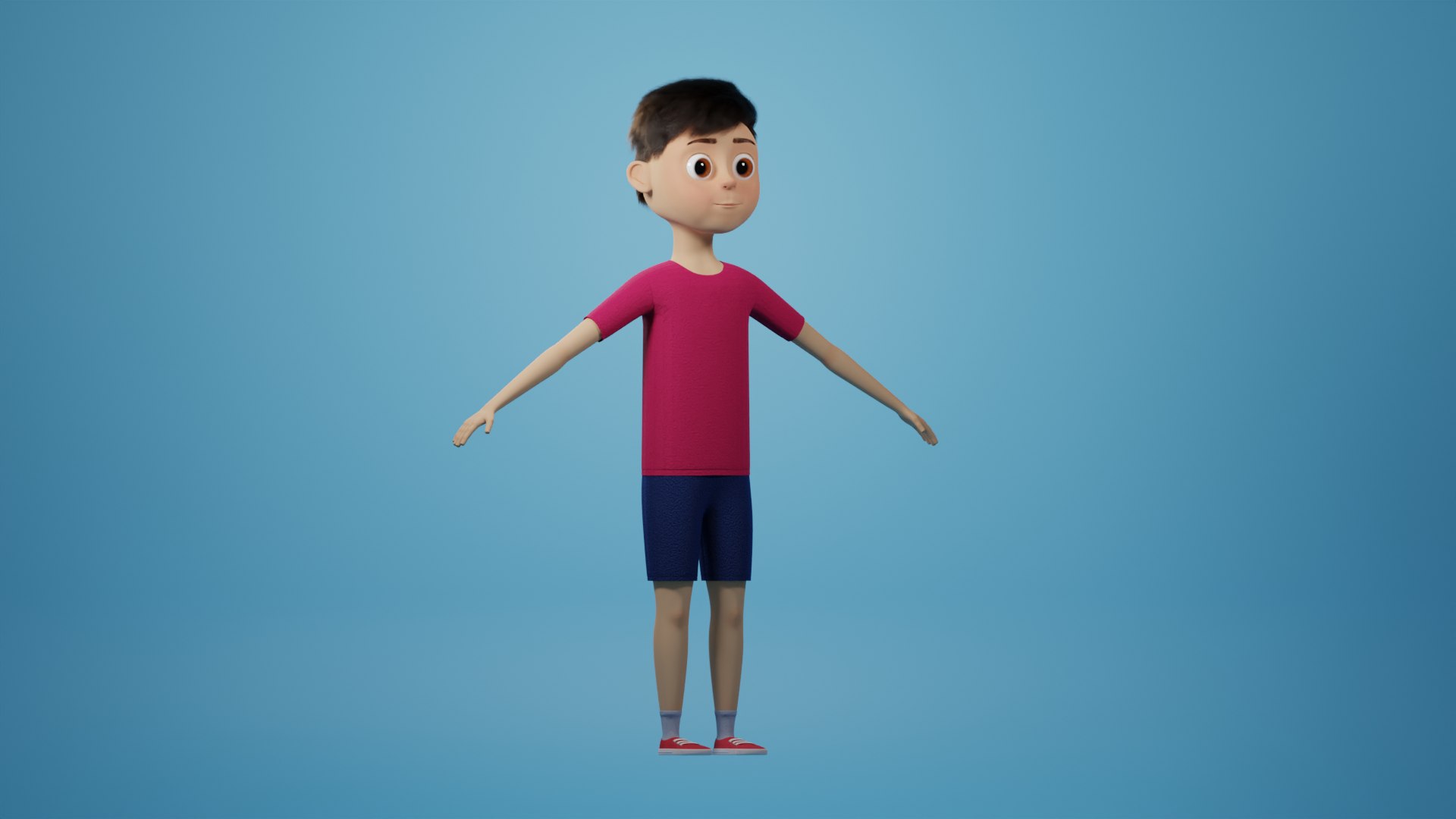 Cartoon character boy model - TurboSquid 2127984