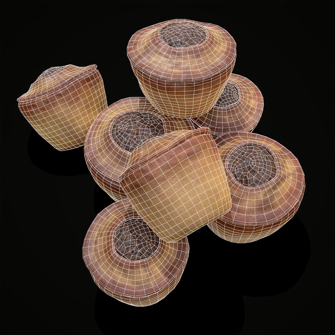 Classic Medieval Mince Meat Pies 3D Model - TurboSquid 1941090