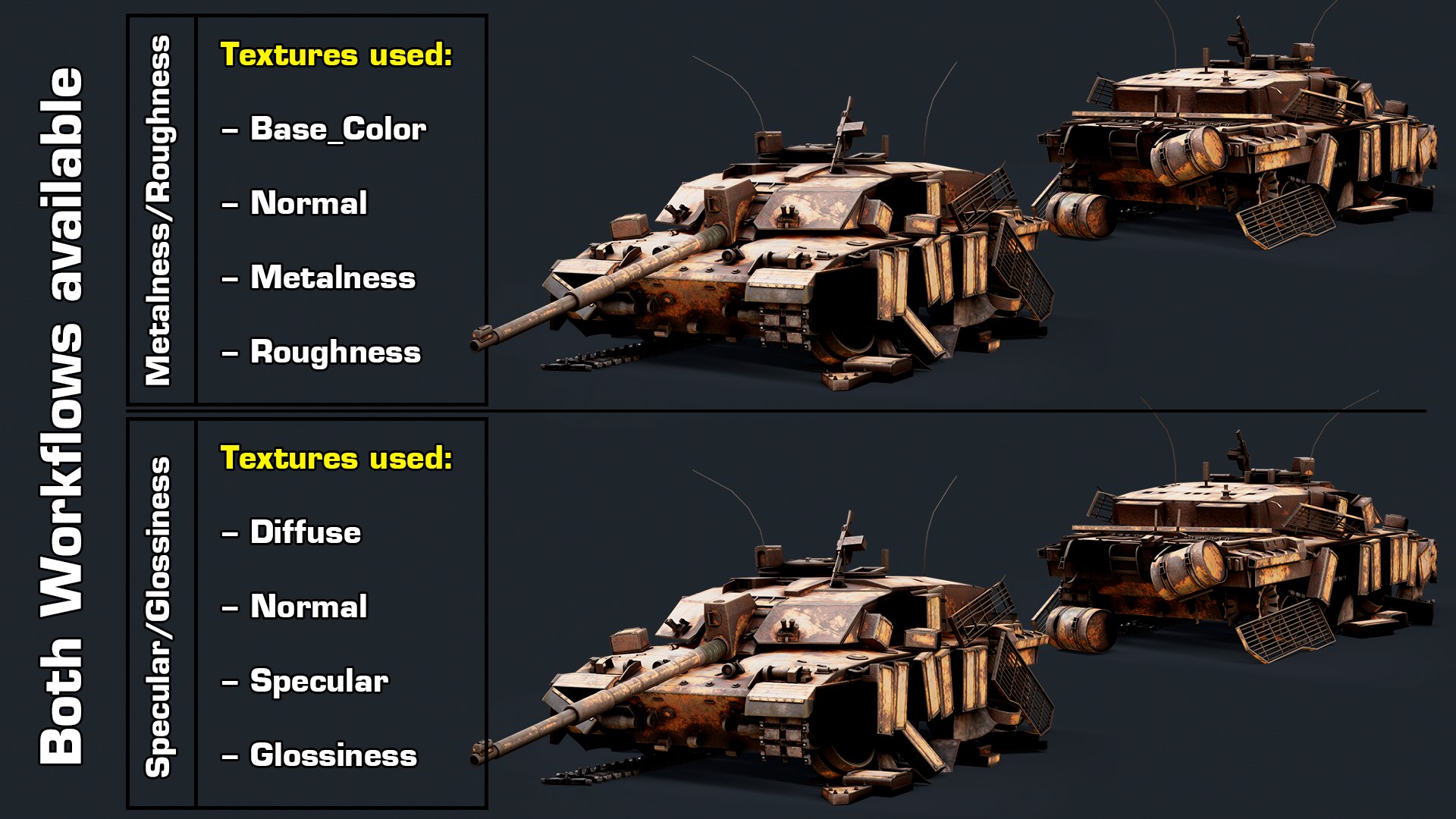 3D Challenger 2 Destroyed Tank Model - TurboSquid 2145824