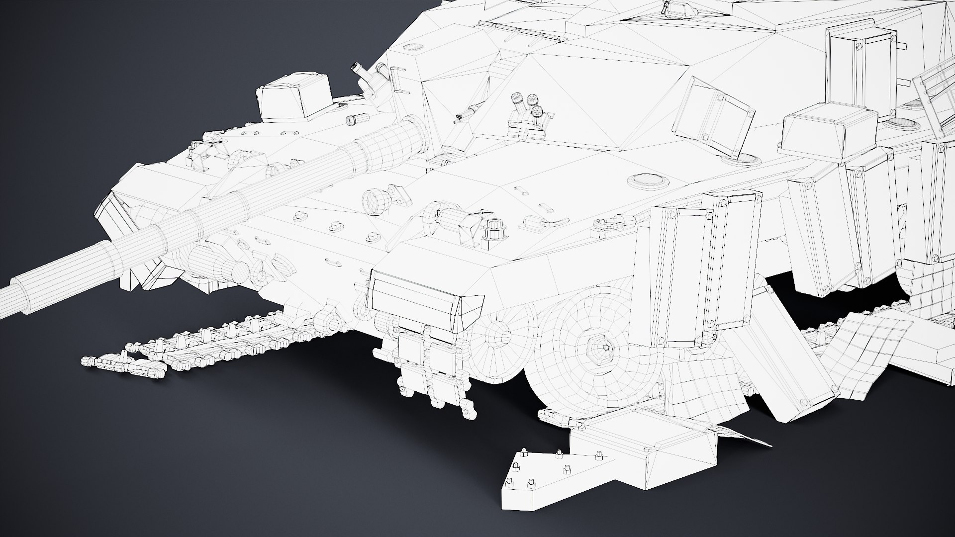 3D Challenger 2 Destroyed Tank Model - TurboSquid 2145824