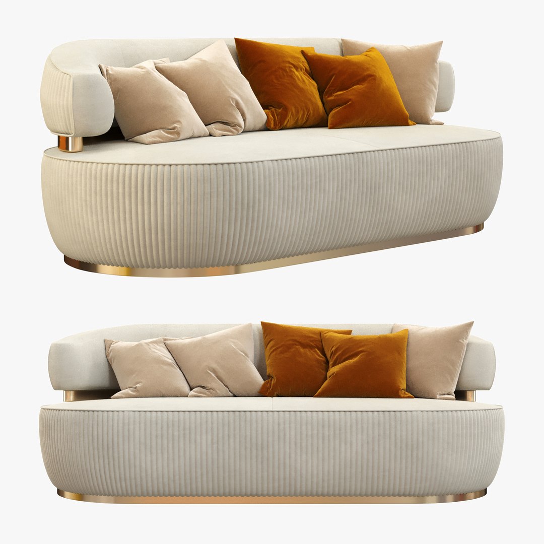 3D Model Bon Ton Sofa By Capital Collection - TurboSquid 2154865