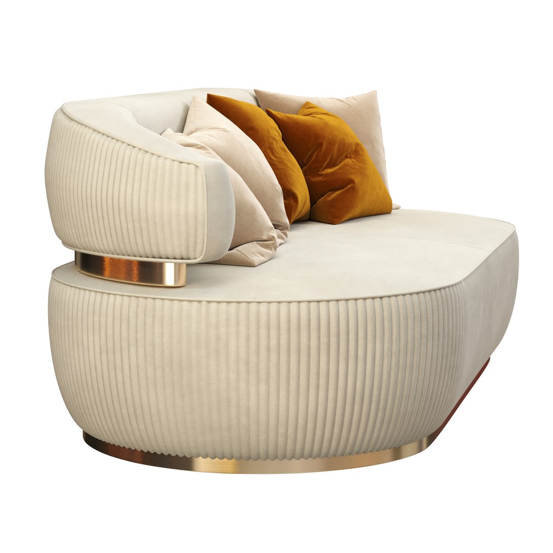 3D Model Bon Ton Sofa By Capital Collection - TurboSquid 2154865