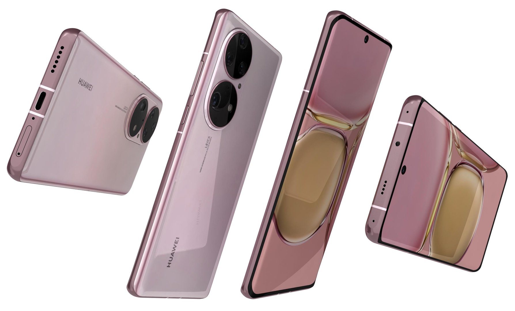 Huawei P50 Pro Charm Pink 3D - TurboSquid 1883576