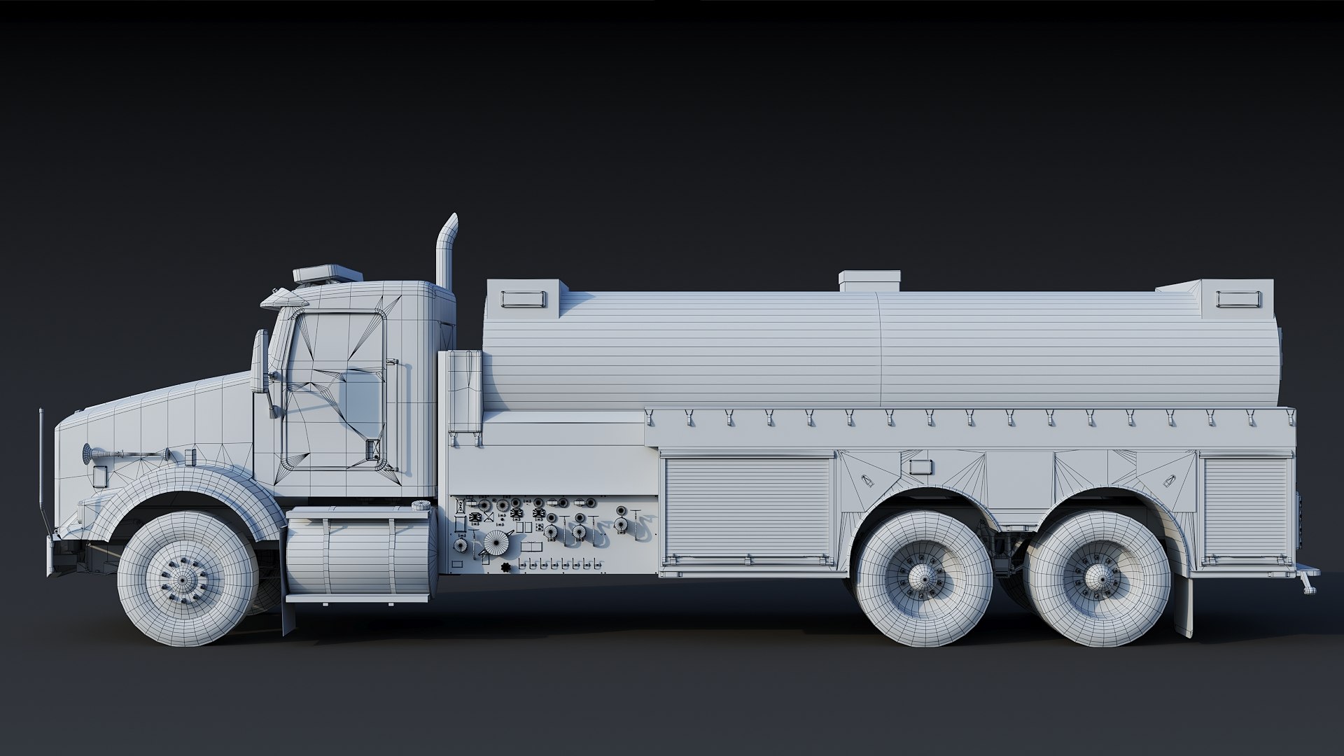 Kenworth T800 Fire tanker truck 3D model - TurboSquid 2034069