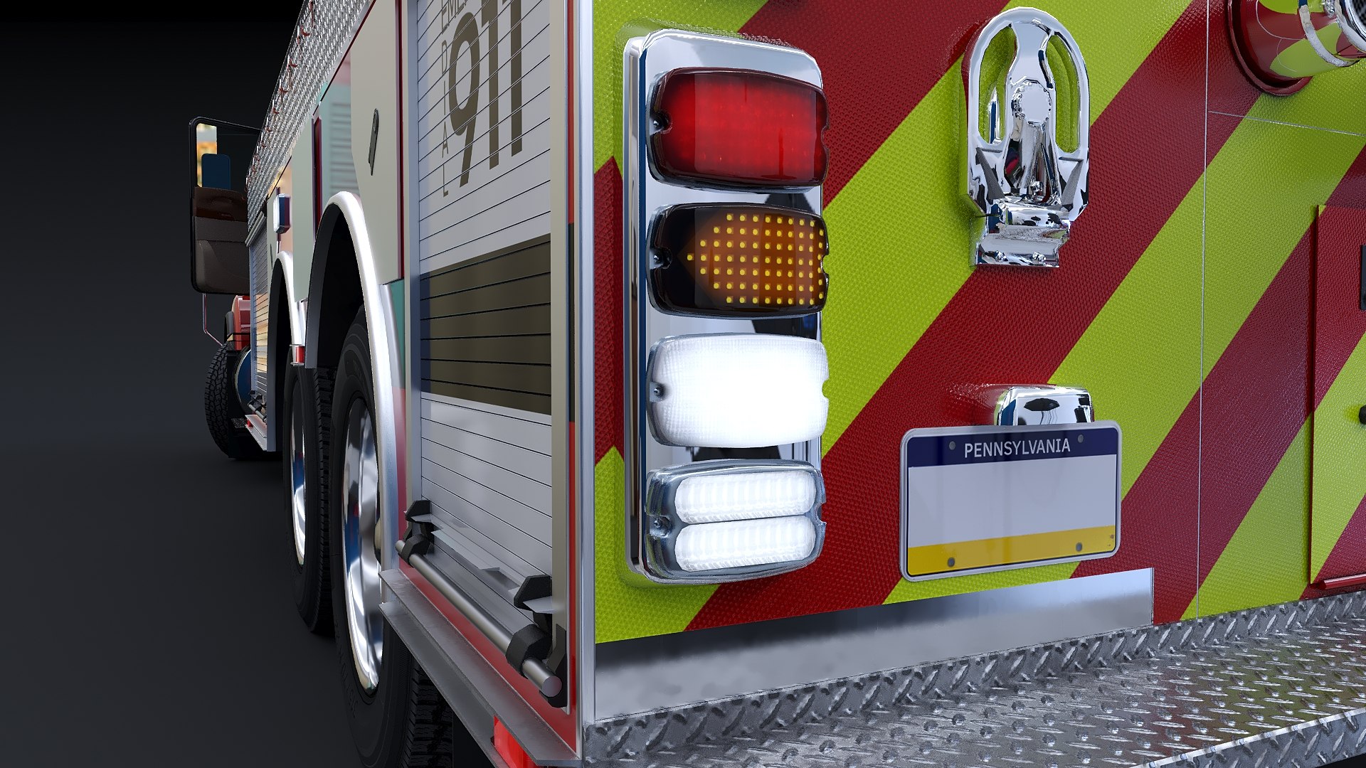 Kenworth T800 Fire tanker truck 3D model - TurboSquid 2034069