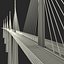 millau viaduct bridge france 3d model