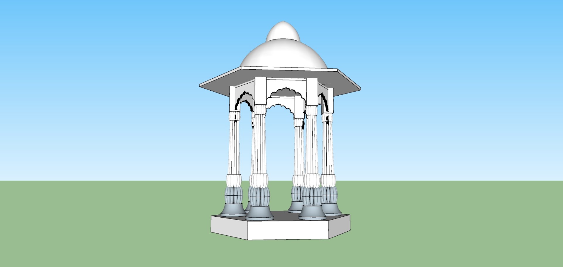 3D Indian Chatri Modal - TurboSquid 1547805