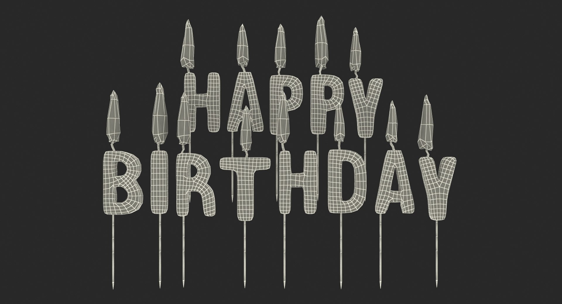 3D model happy birthday 2 - TurboSquid 1398027