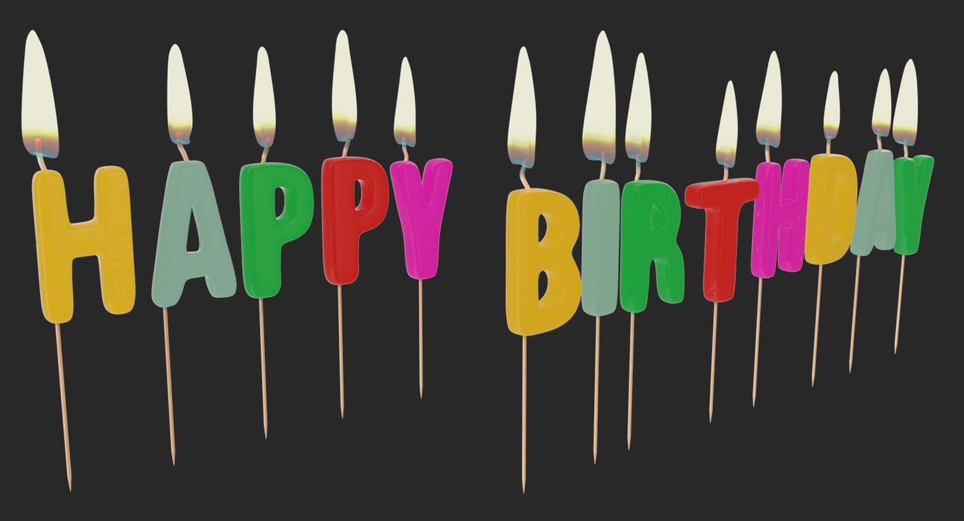 3D model happy birthday 2 - TurboSquid 1398027