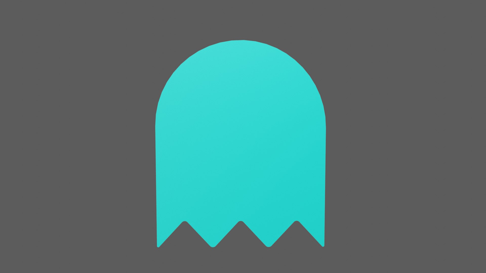 3D Pacman Ghost Inky - TurboSquid 2045688