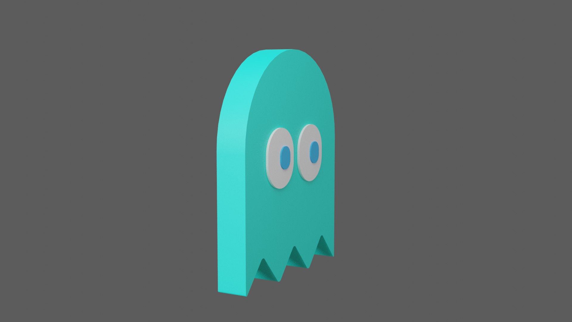 3D Pacman Ghost Inky - TurboSquid 2045688