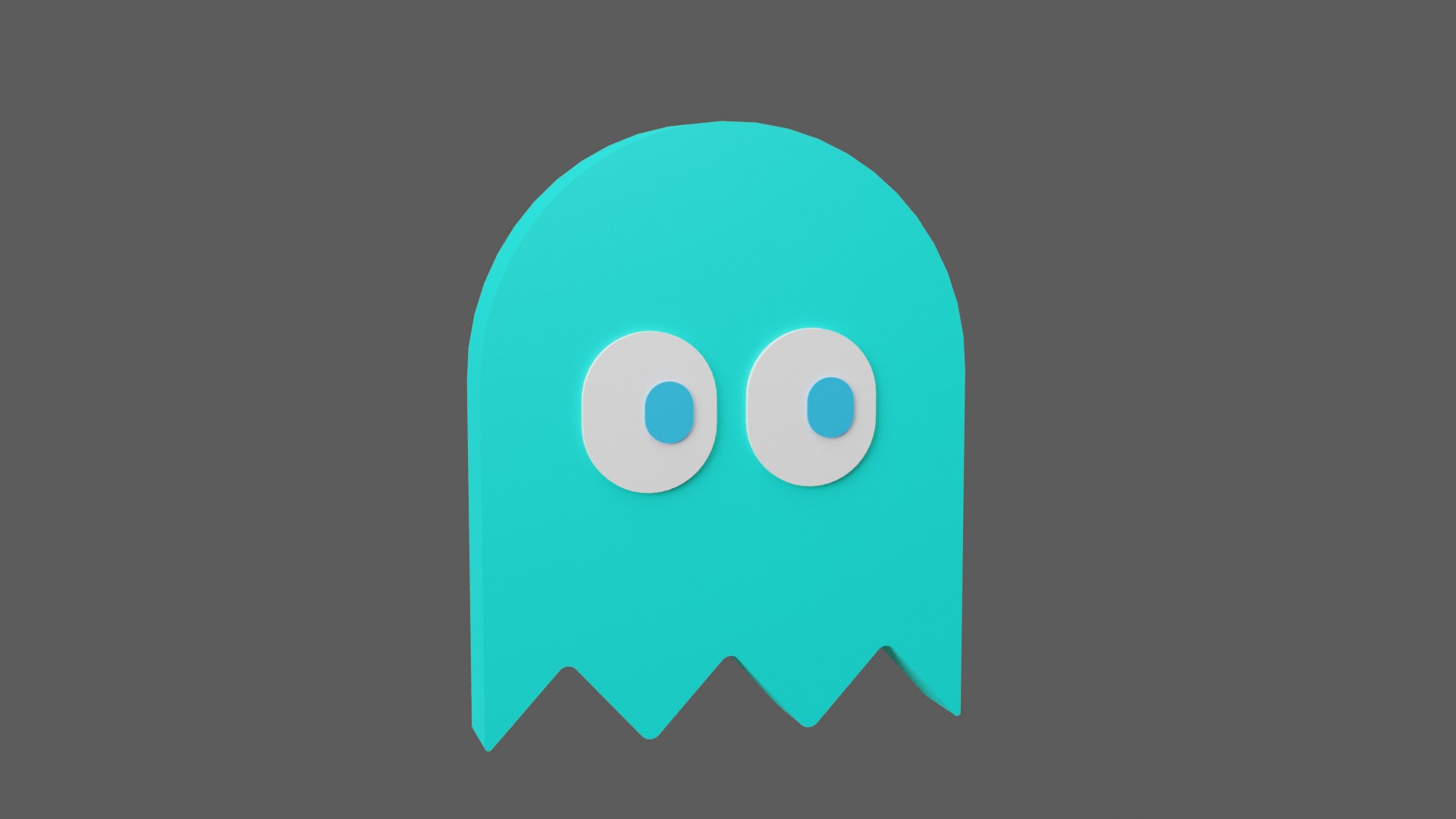 3D Pacman Ghost Inky - TurboSquid 2045688