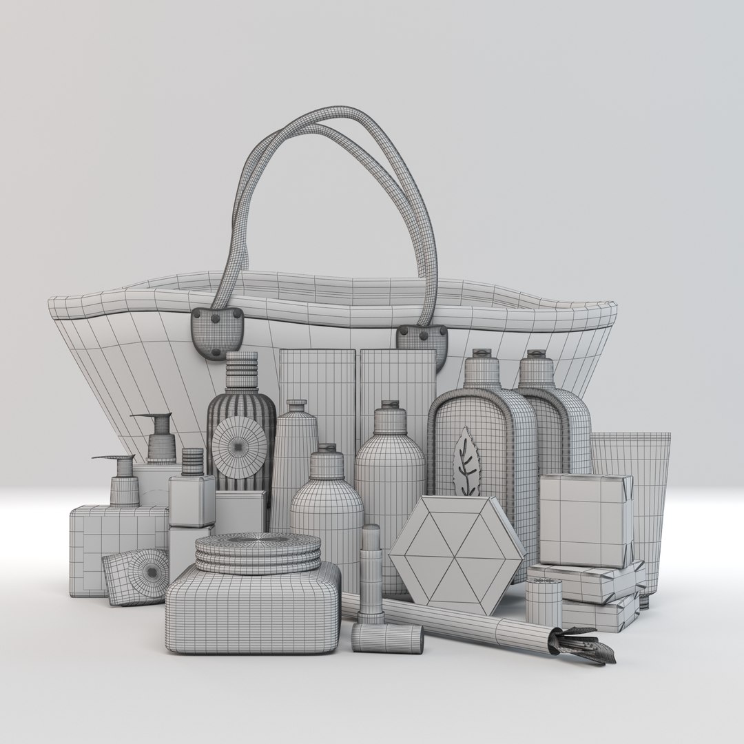 L Occitane Gift Basket 3d Model