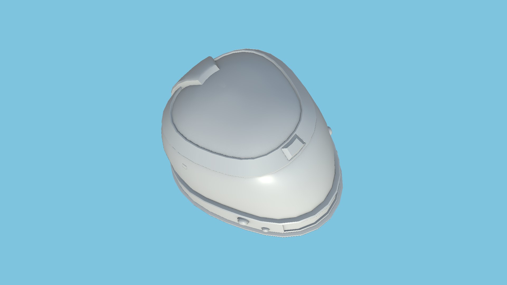 SciFi Brain Helmet 01 Aluminum - Character Design Fashion 3D ...