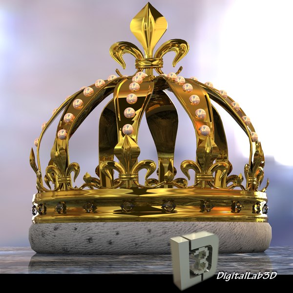 3d model of pearl crown