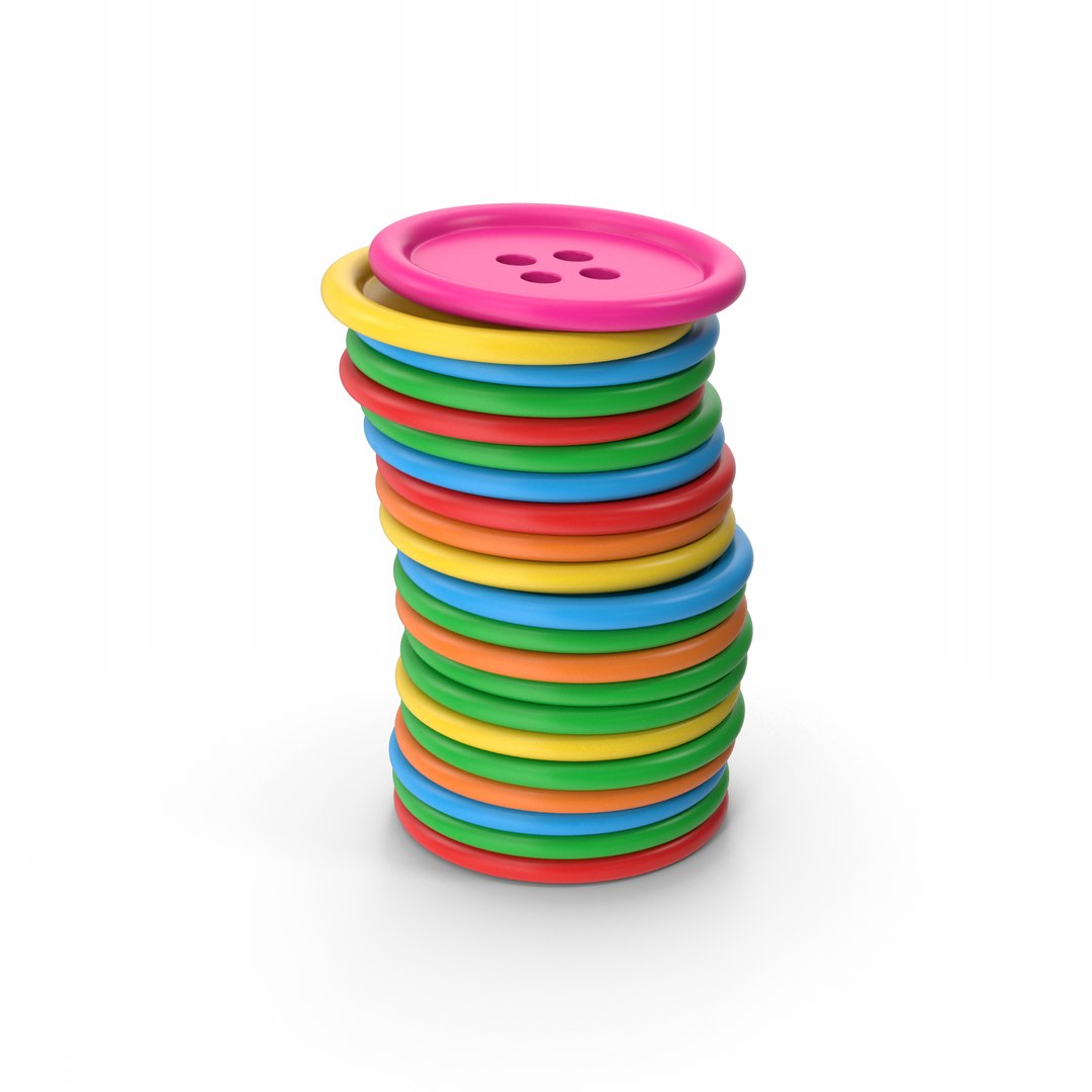 3D Cloth Buttons - TurboSquid 2139103