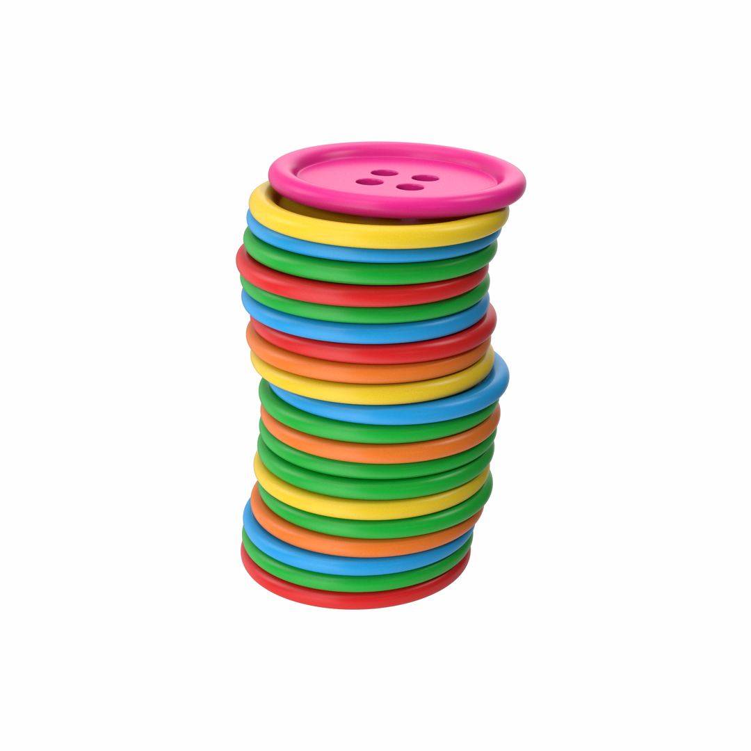 3D Cloth Buttons - TurboSquid 2139103