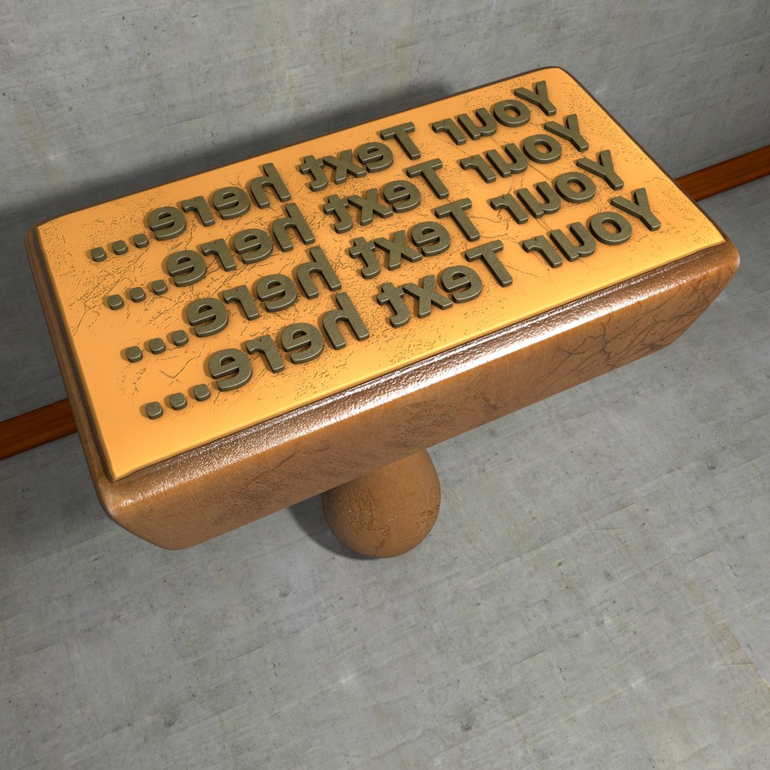 3d stamp postal chop