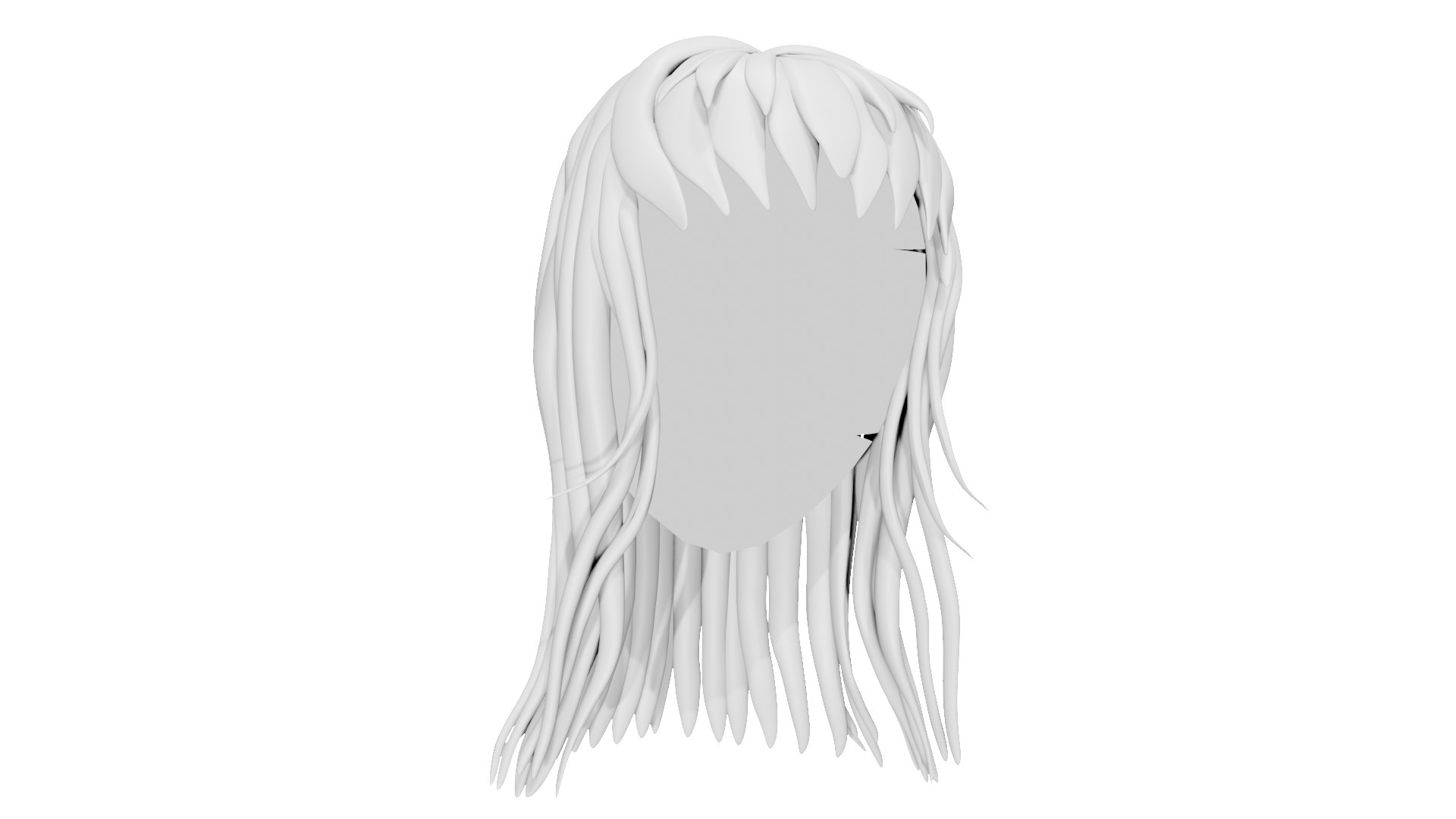 3D Hairs wig model - TurboSquid 1814578