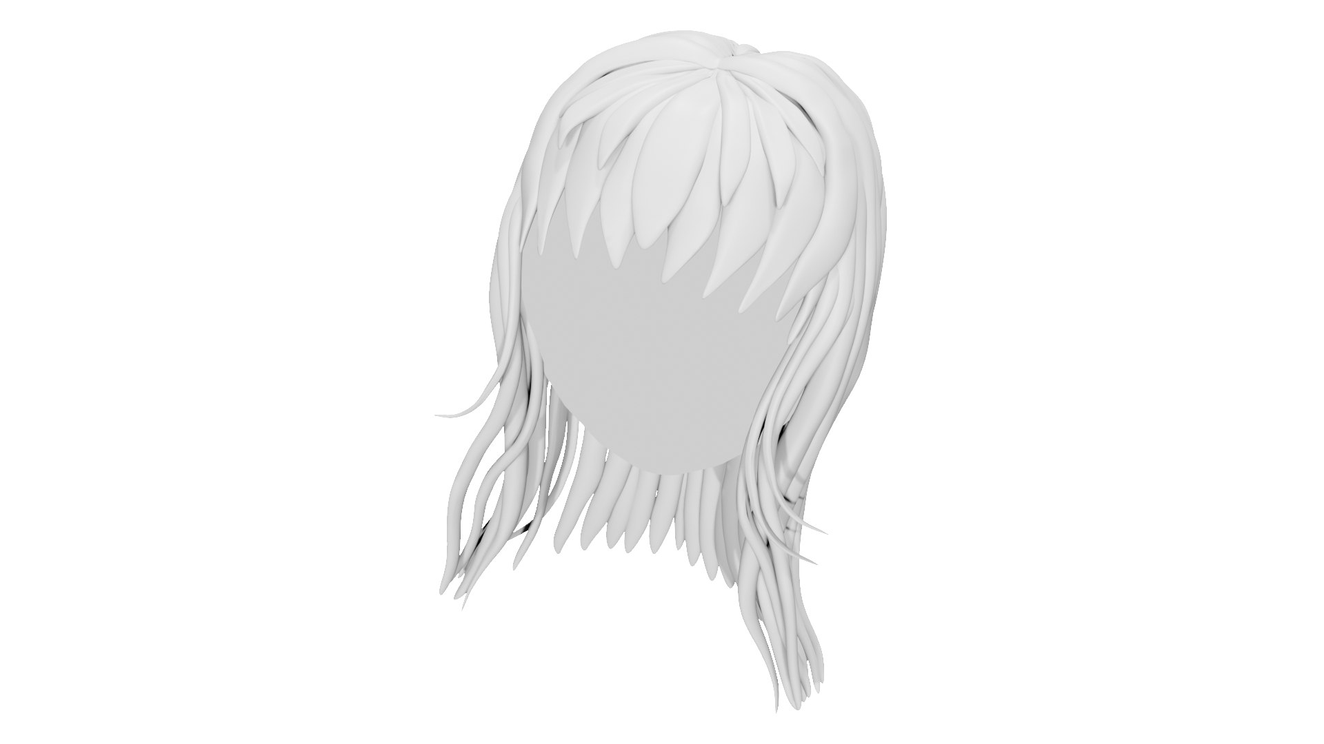 3D Hairs wig model - TurboSquid 1814578