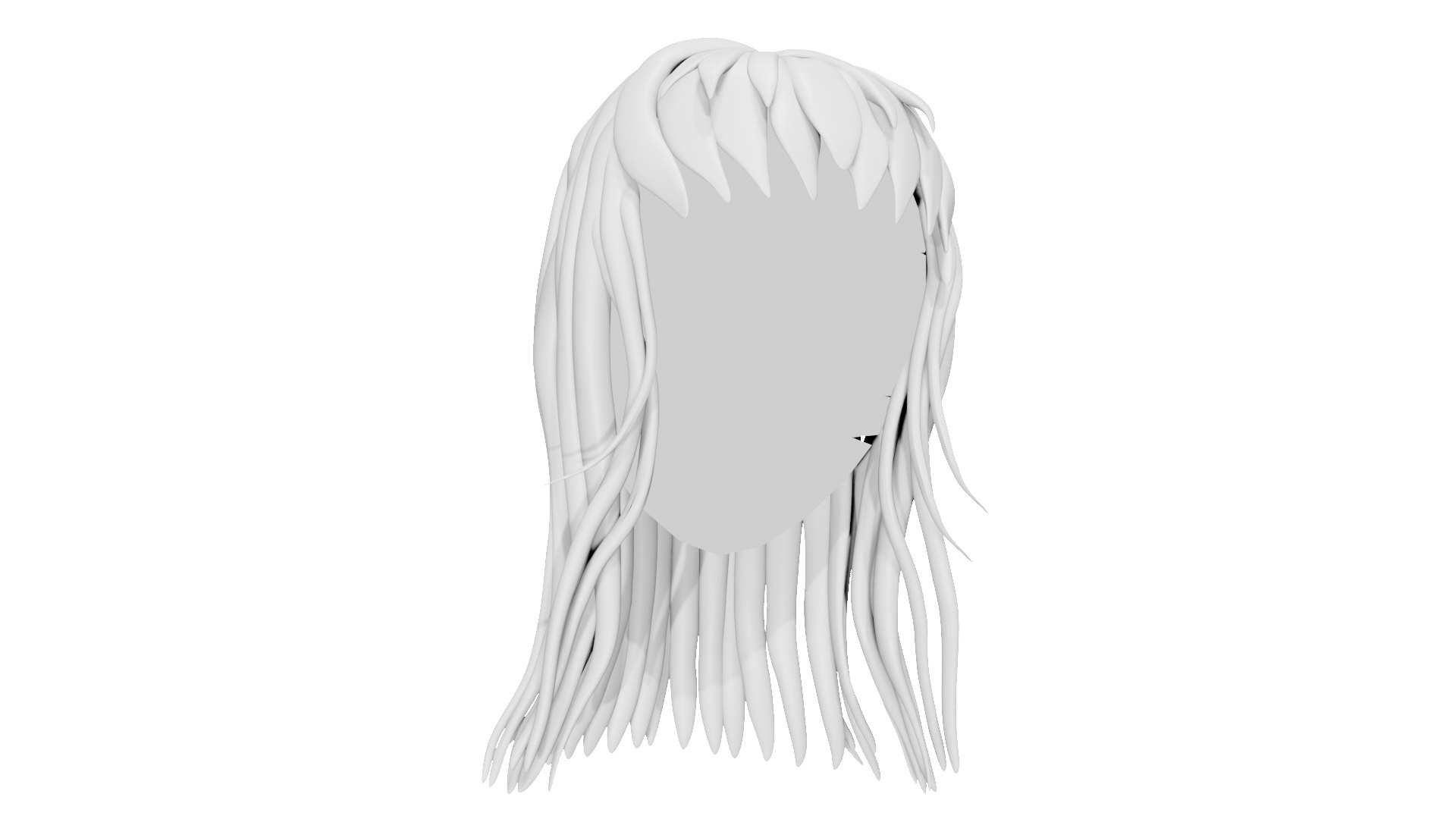 3D Hairs wig model - TurboSquid 1814578