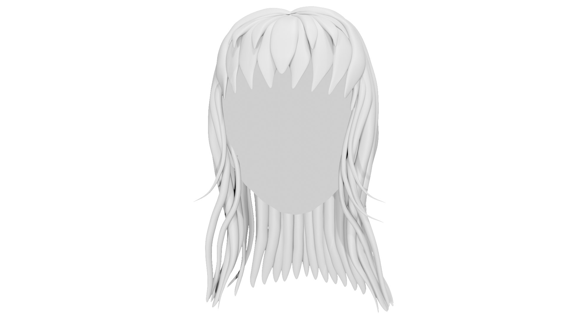 3D Hairs wig model - TurboSquid 1814578