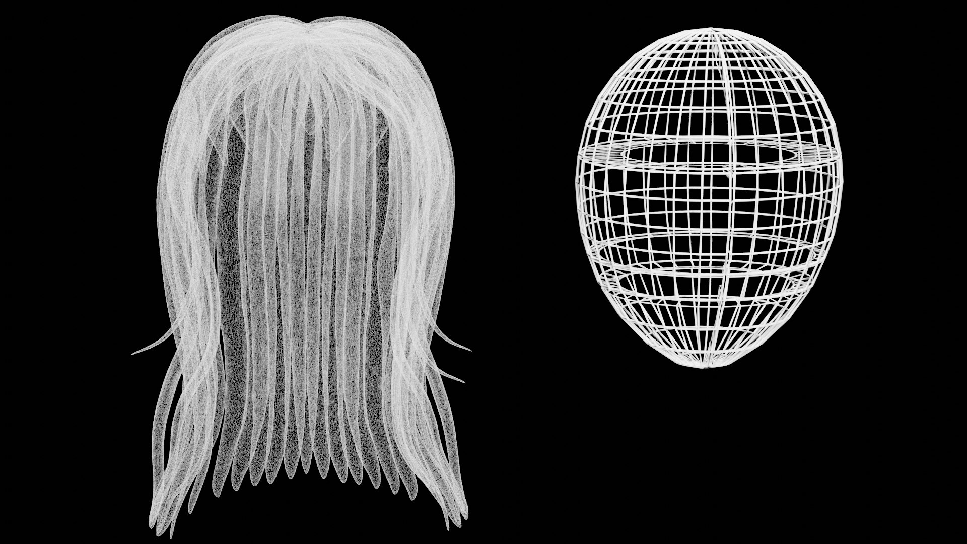 3D Hairs wig model - TurboSquid 1814578