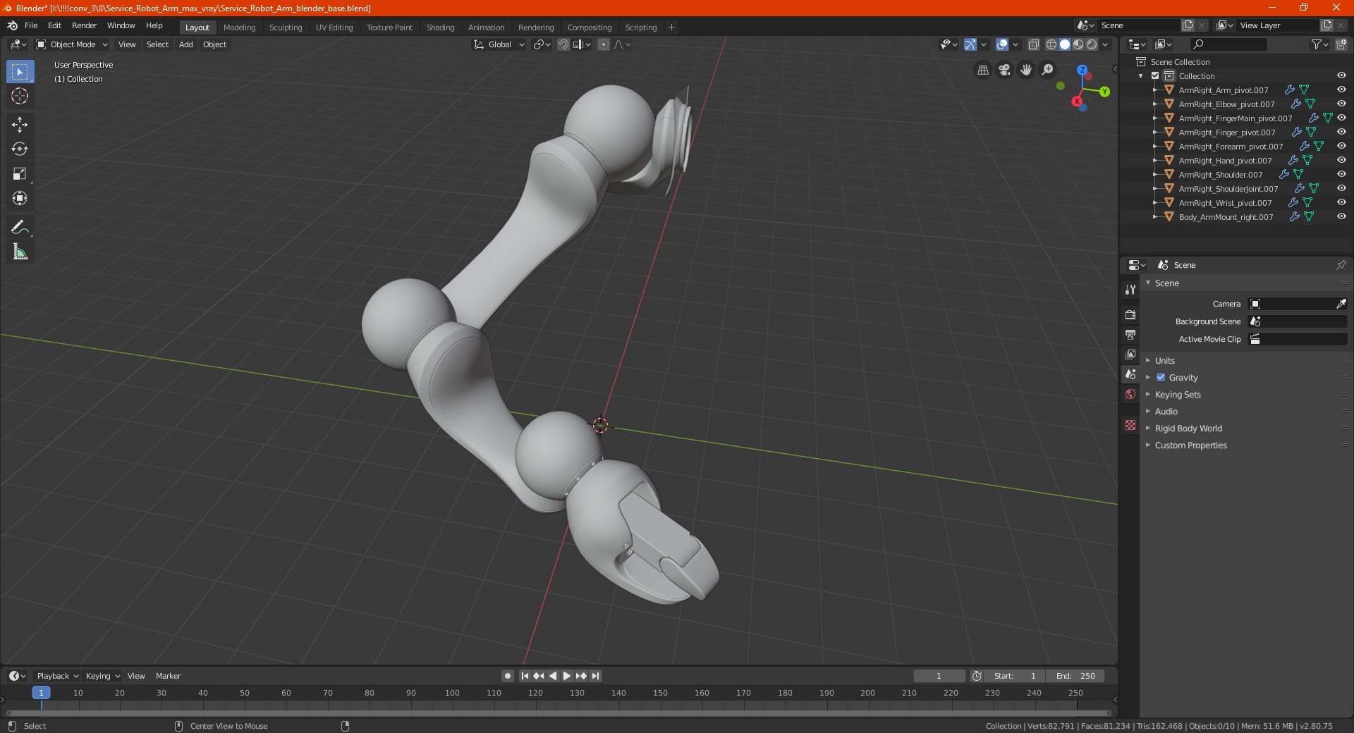 3D Service Robot Arm - TurboSquid 1603220