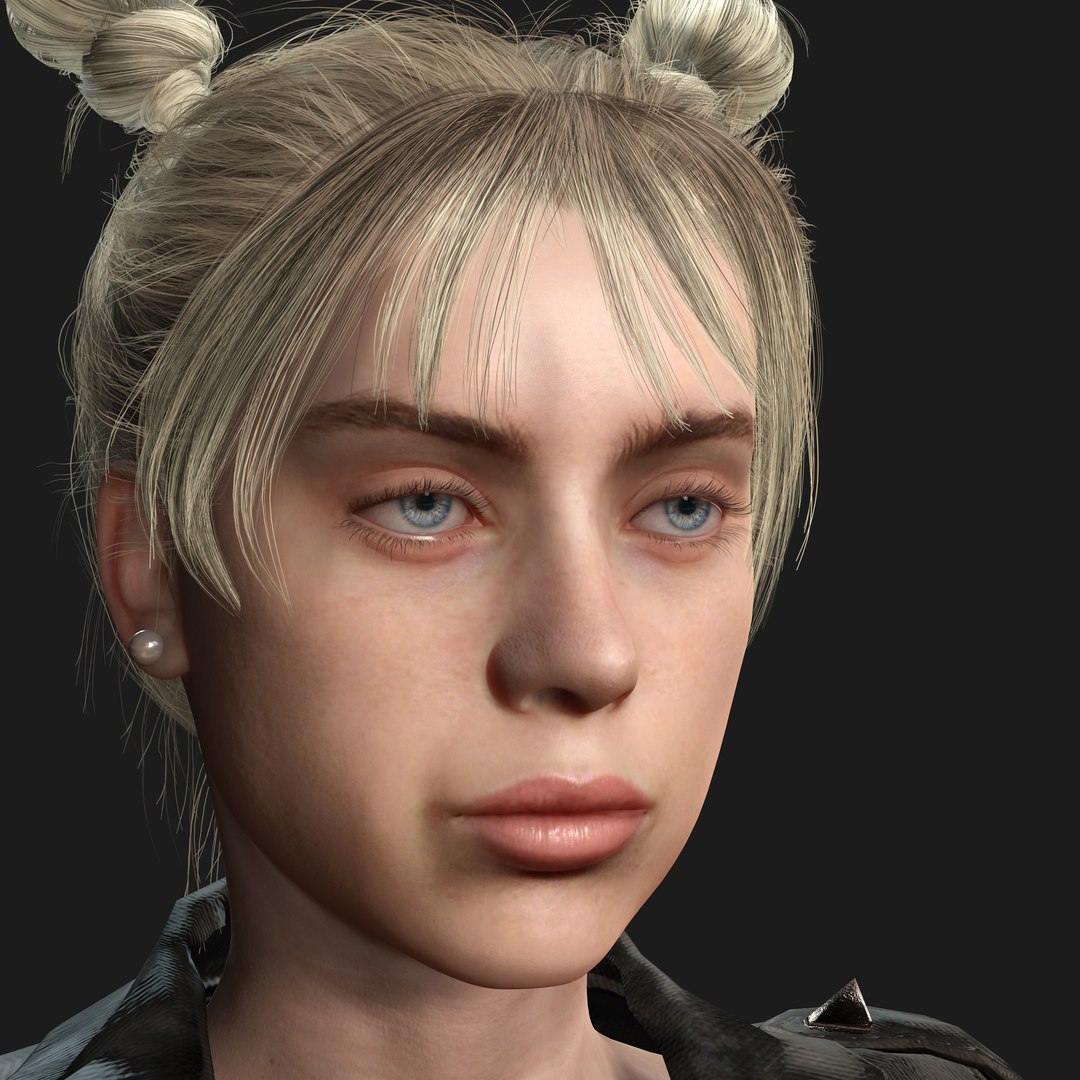 Billie Eilish 3D Model - Hyper Realistic 3D Model - TurboSquid 2254172