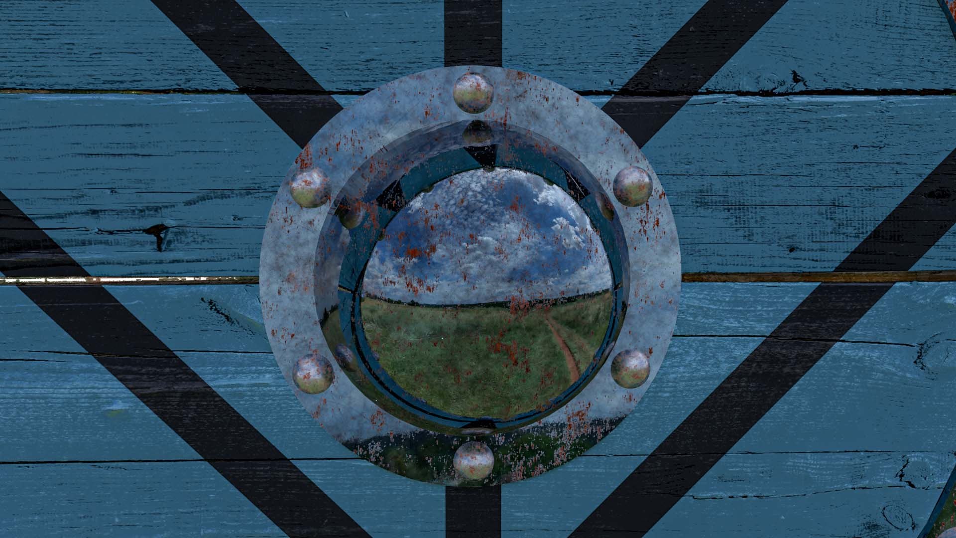 Blue Viking Shield 3D Model - TurboSquid 2145435