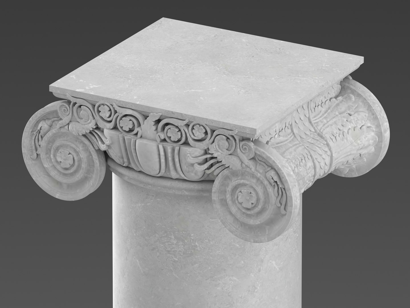 Ionic Column 1 3D Model - TurboSquid 1801167