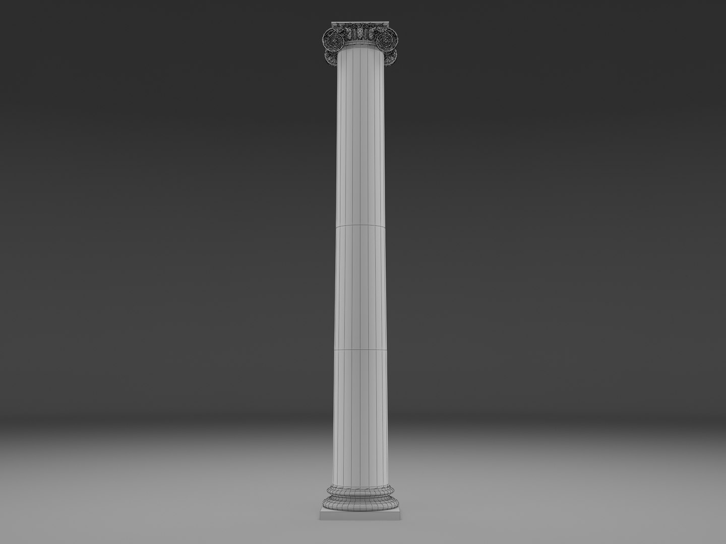 Ionic Column 1 3D Model - TurboSquid 1801167