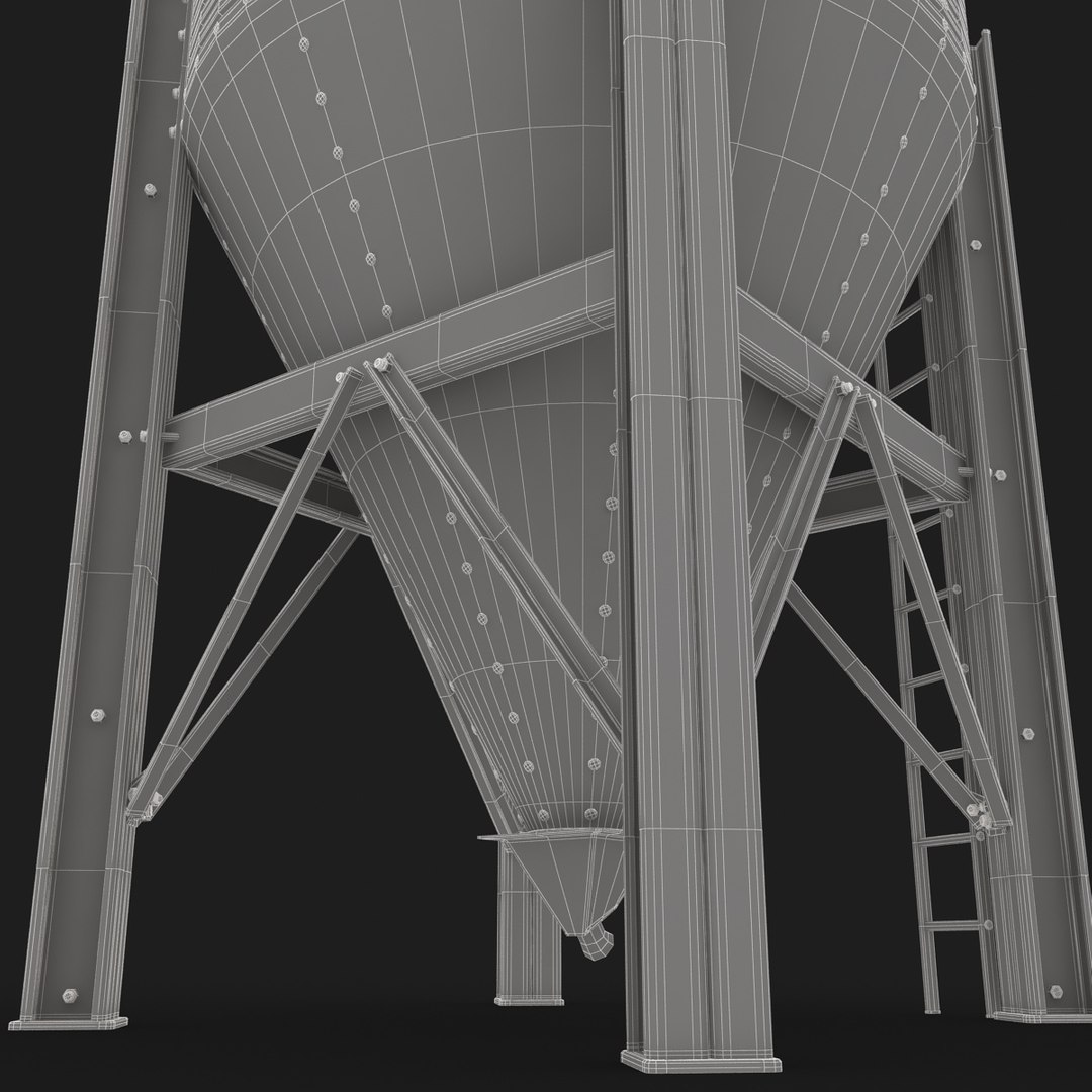 3d Model Silo
