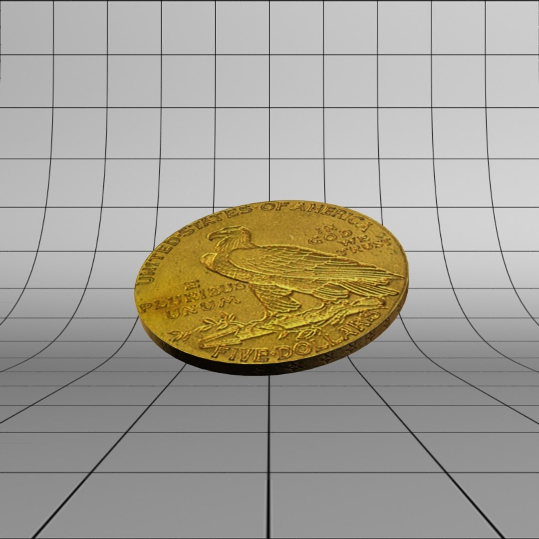 3d max gold dollar