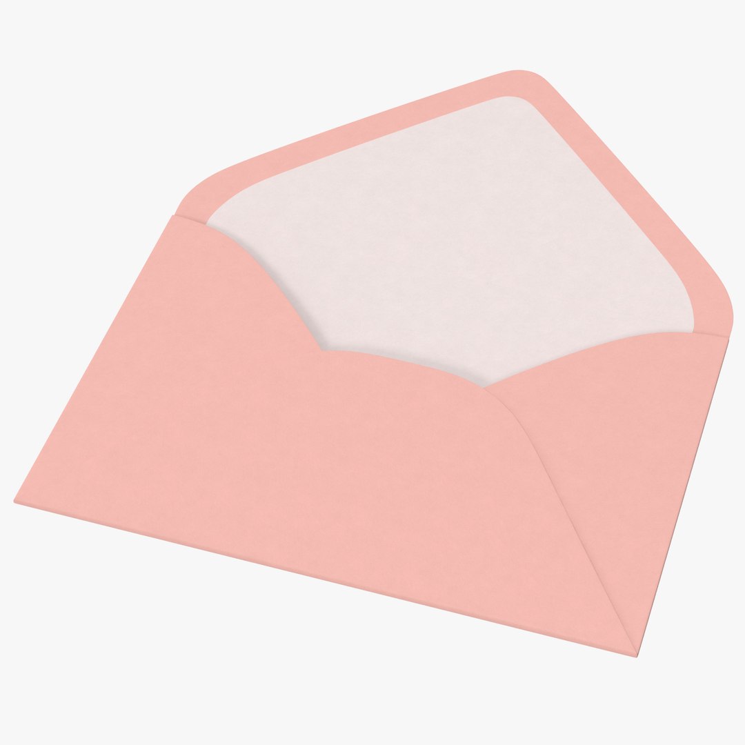 3d Model Open Envelopes