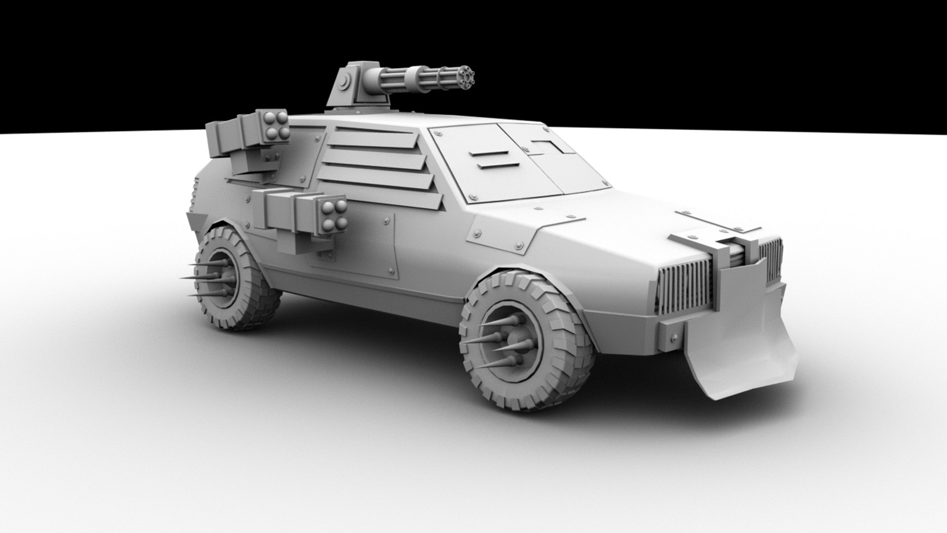 Post apocalyptic monster golf 3D model - TurboSquid 1645081