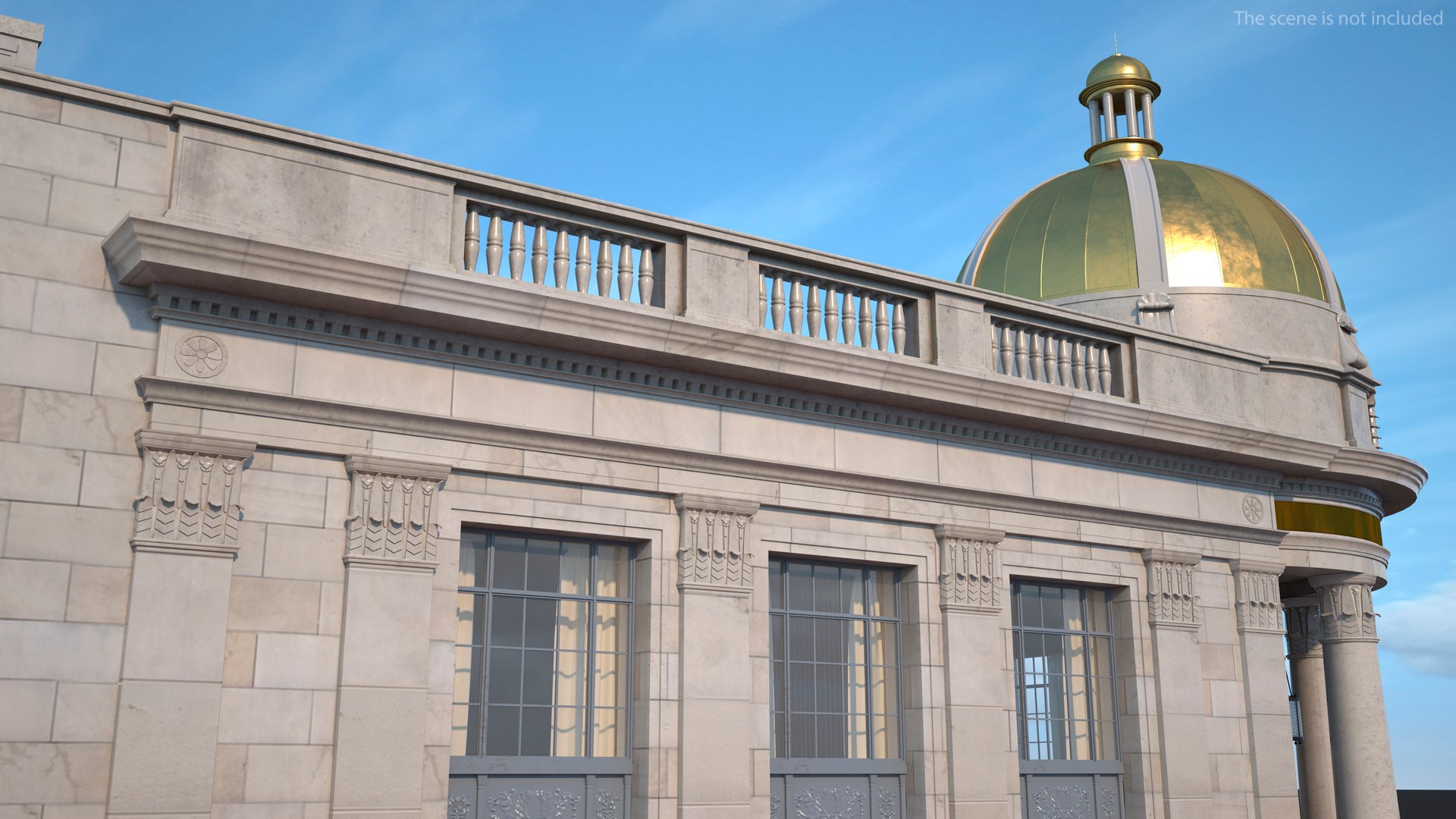 3D Old and Classic Bank Building model - TurboSquid 1980871