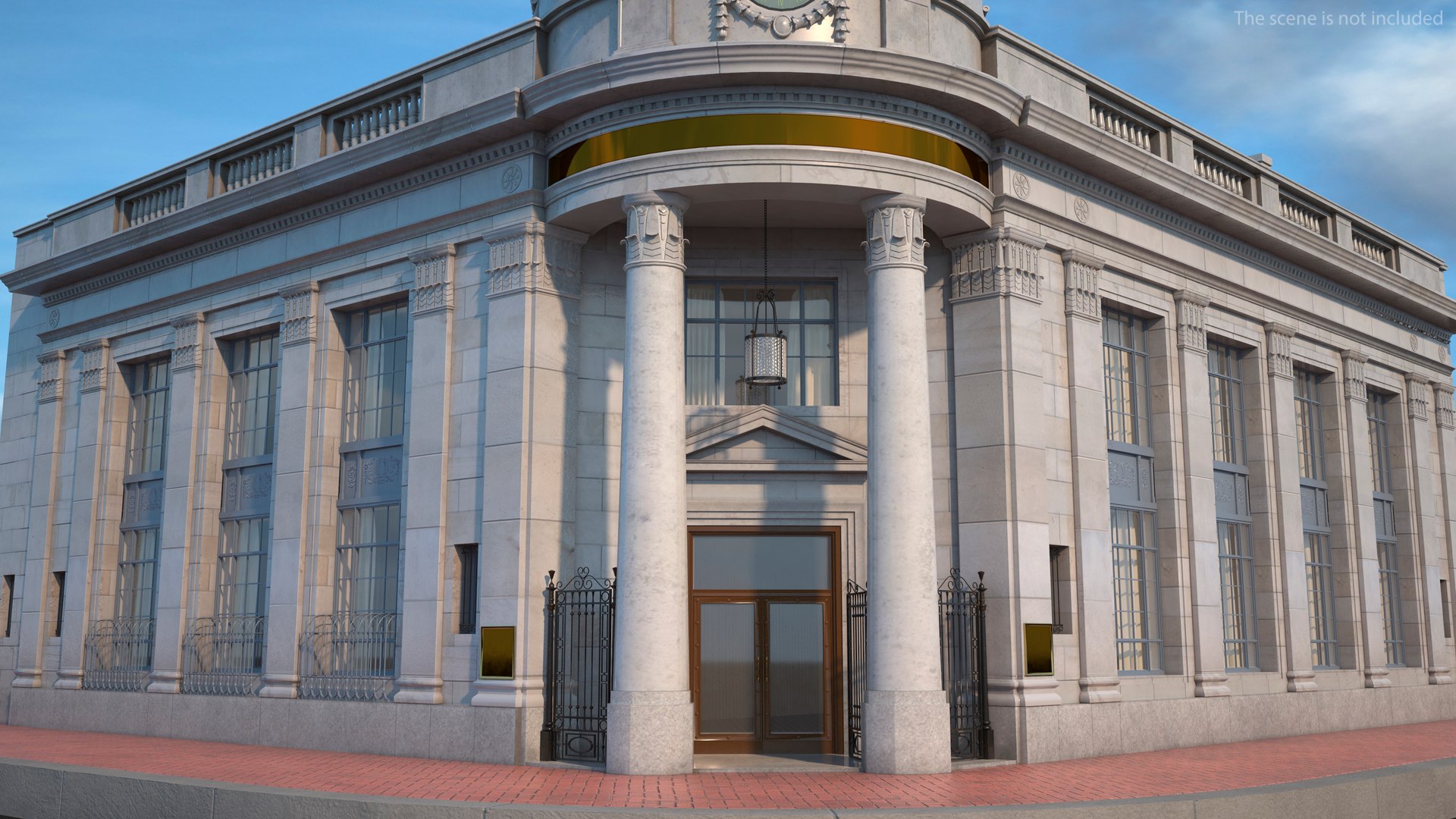 3D Old and Classic Bank Building model - TurboSquid 1980871