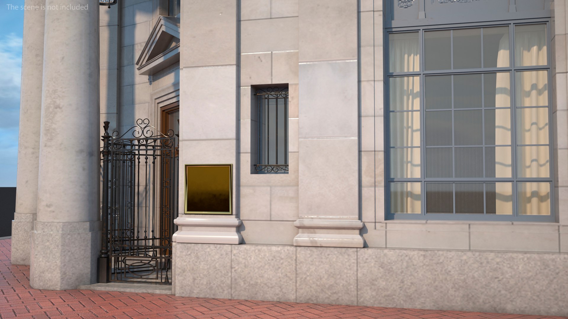 3D Old and Classic Bank Building model - TurboSquid 1980871