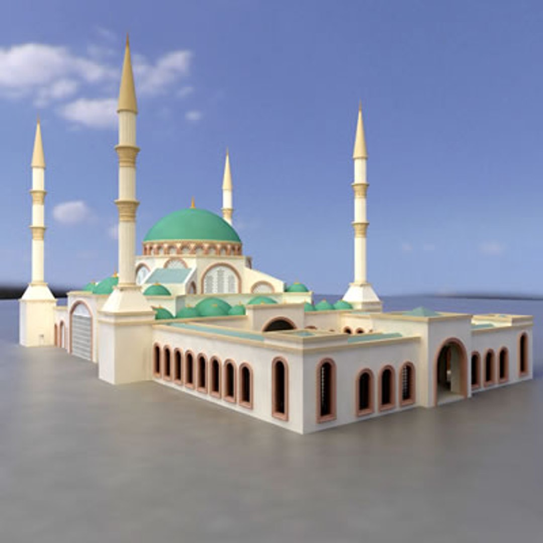 3d Model Of Mosque Islam Muslims