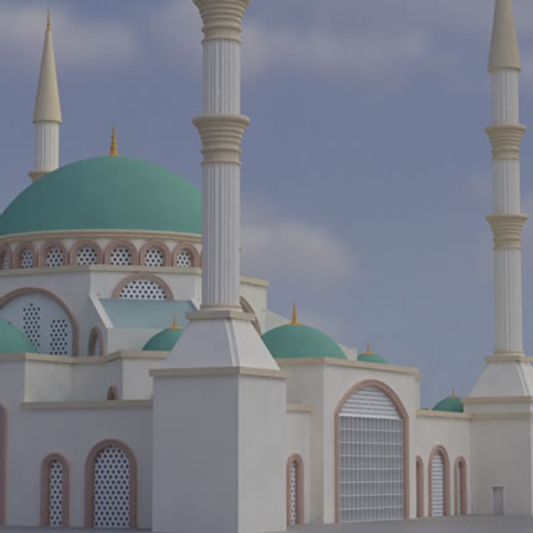 3d Model Of Mosque Islam Muslims