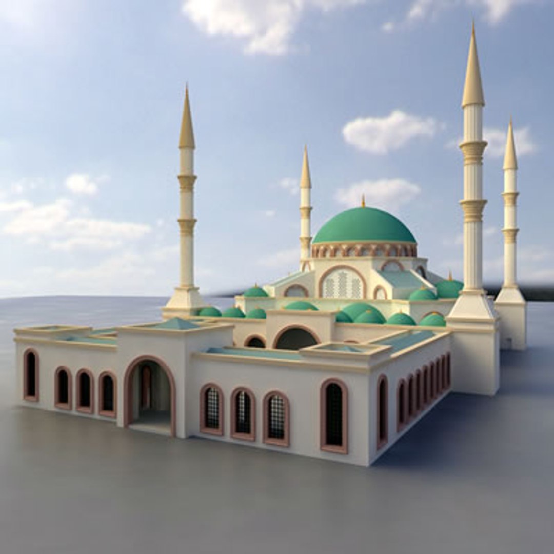 3d Model Of Mosque Islam Muslims